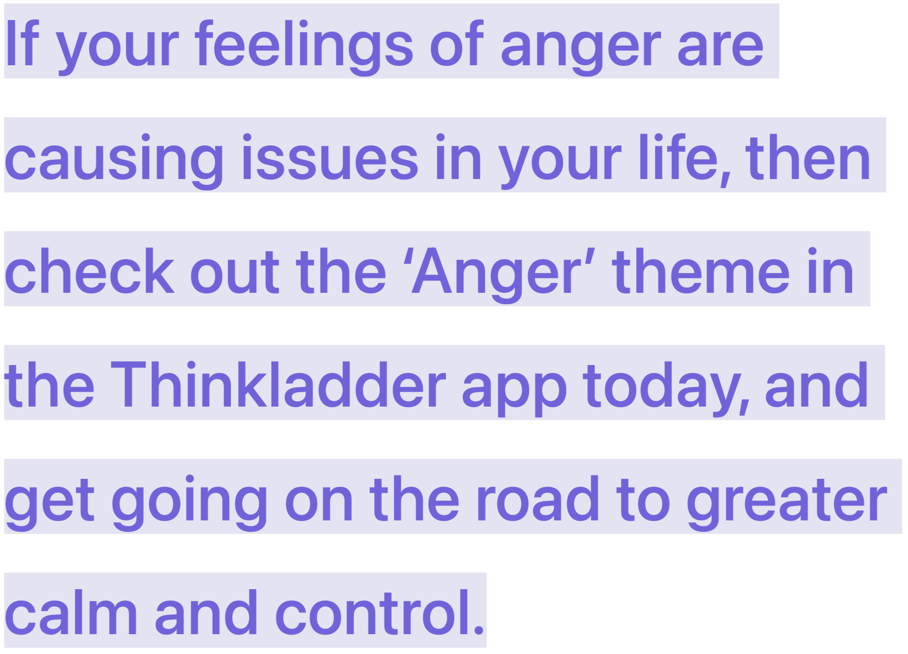 Anger: Thinkladder Theme